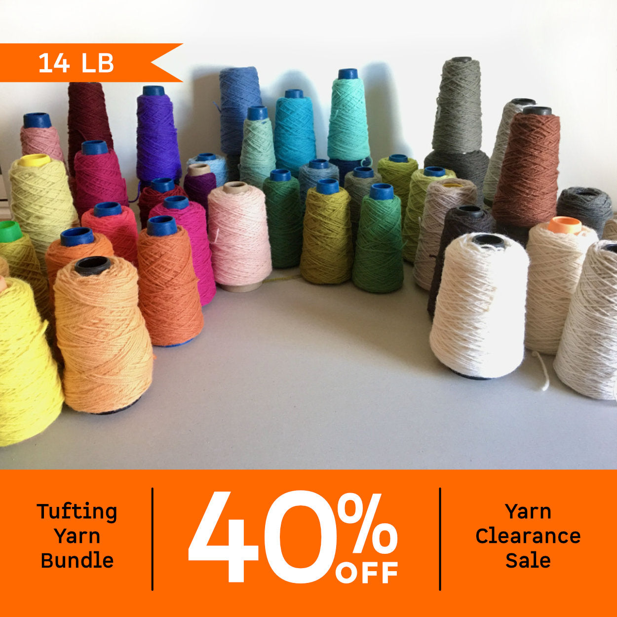 Tufting Yarn Bundle - 14lb | 100% Wool | Clearance Sale – TuftingNation