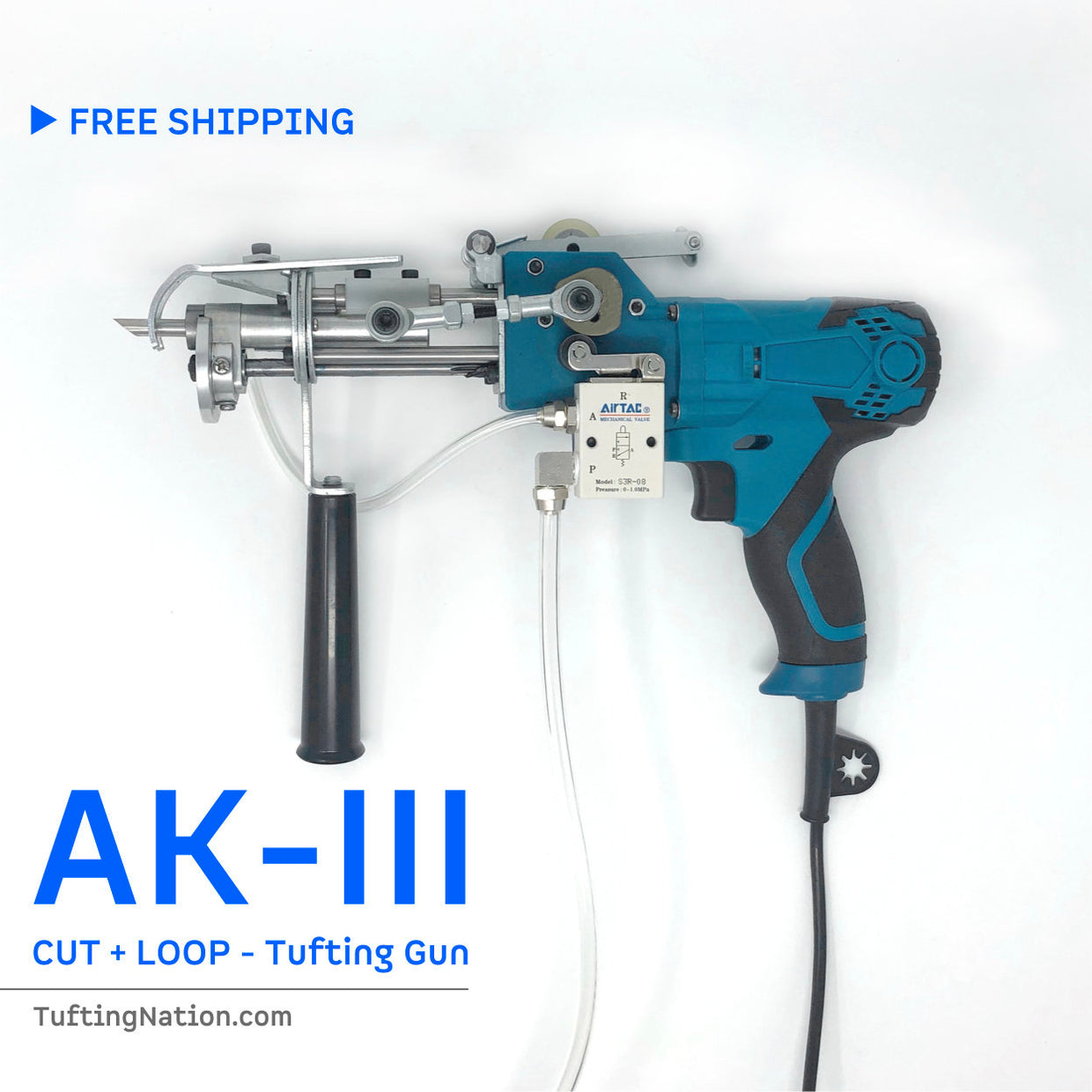 AK-III Tufting Gun | Pneumatic Cut and Loop Tufting Machine – TuftingNation