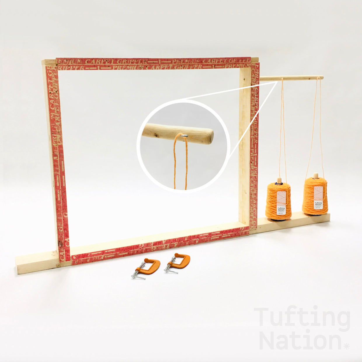Table Top Tufting Frame with Yarn Holder | TuftingNation Canada