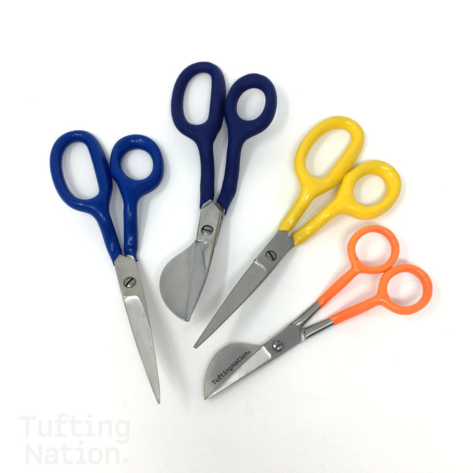 SET OF 4 Tufting Scissors | Napping shears + Duckbills Scissors Bundle ...